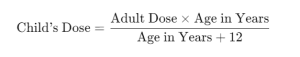 Understanding Fried's Rule Formula for Accurate Pediatric Medication ...